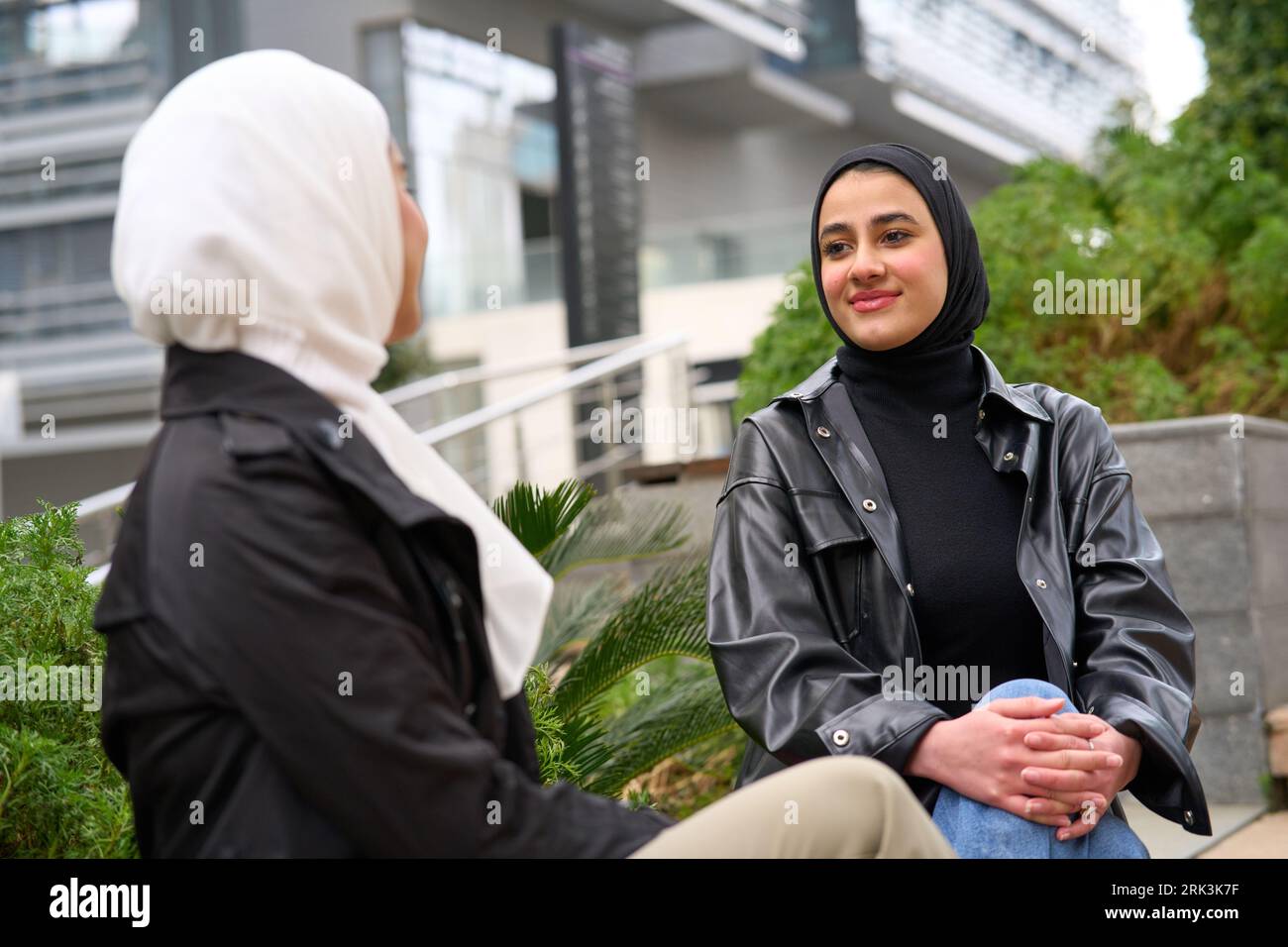 Young muslim friends. Muslim women together Stock Photo - Alamy