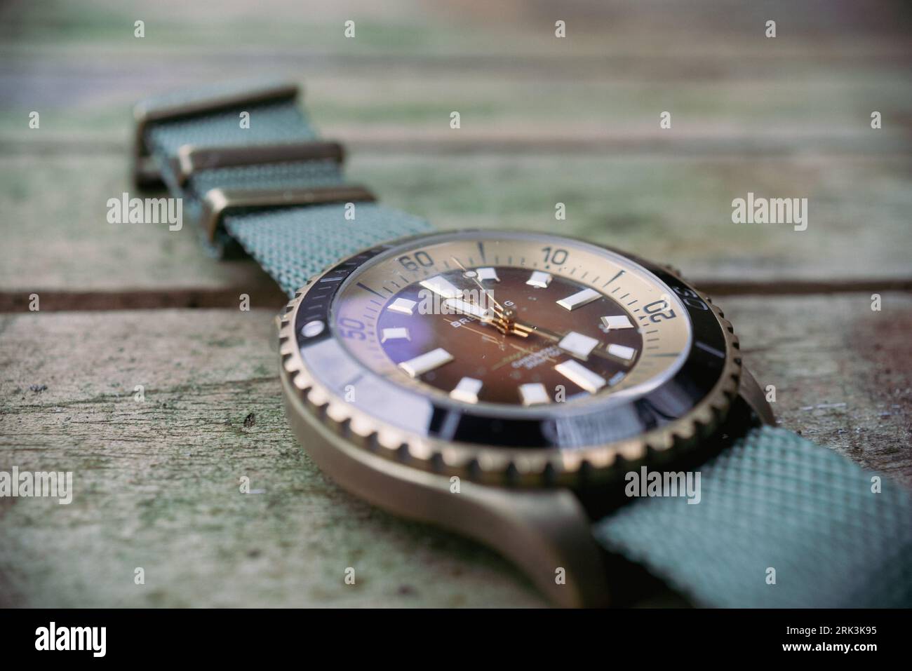 Photographs of the 2022 Breitling SuperOcean Bronze 44mm, reference ...