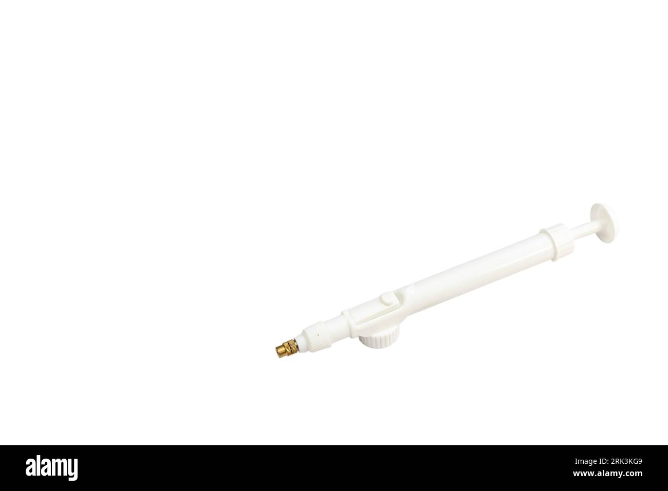 Hand spraying pump cap for bottle isolated on white background Stock ...