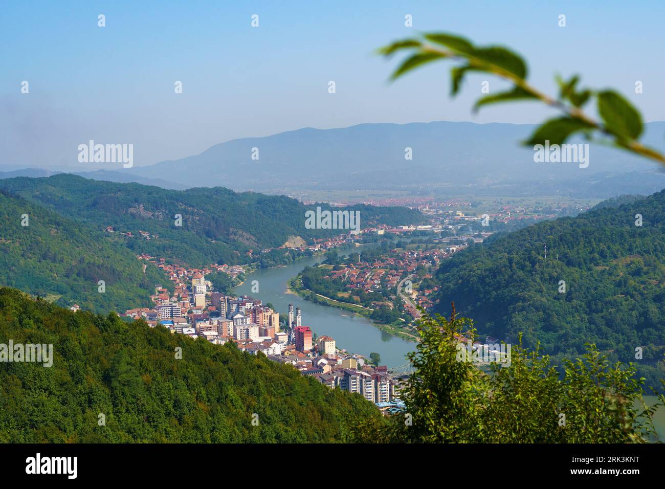 Town Zvornik by Drina river in Bosnia and Herzegovina Stock Photo - Alamy
