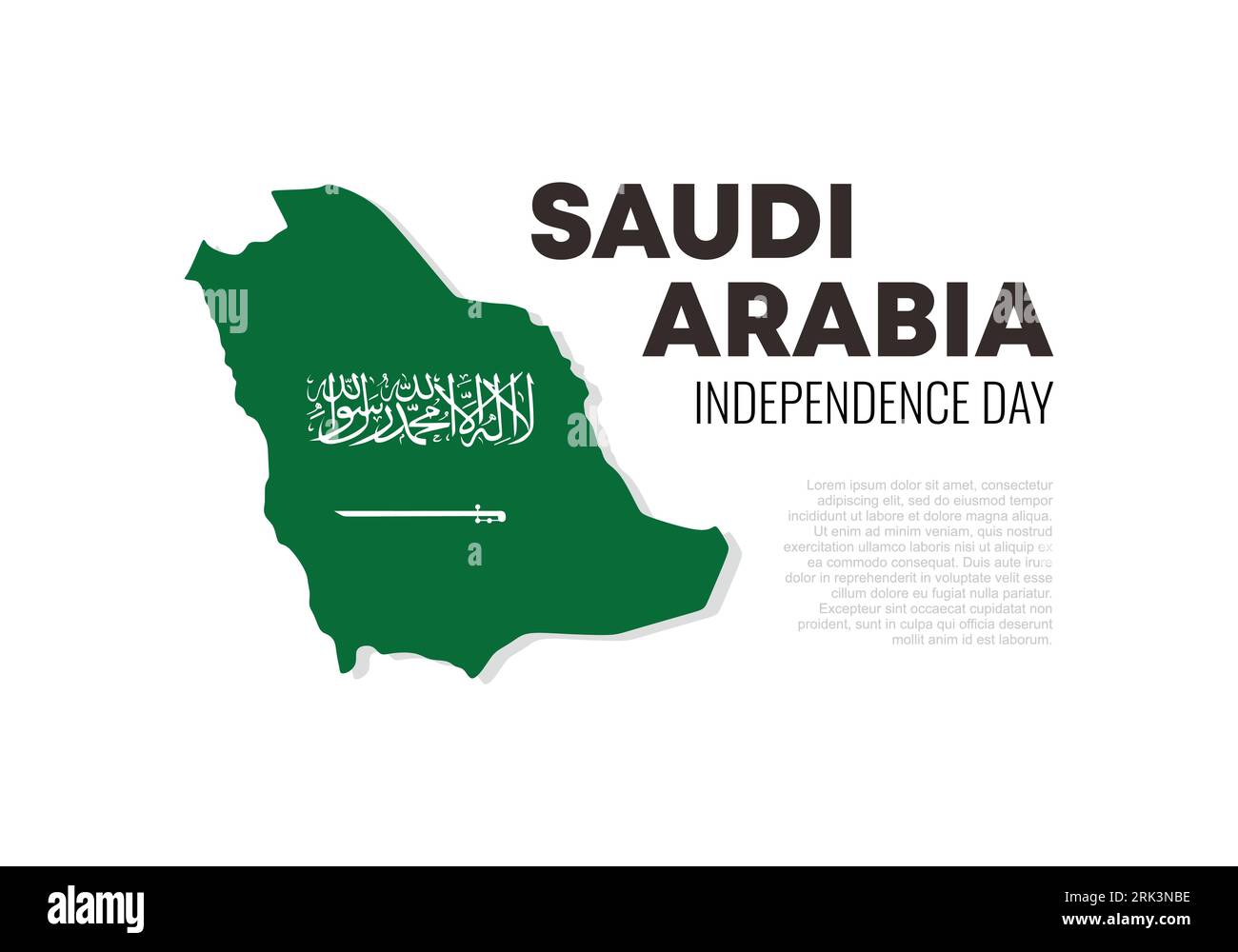 Saudi arabia independence day background with arab flag green color for ...