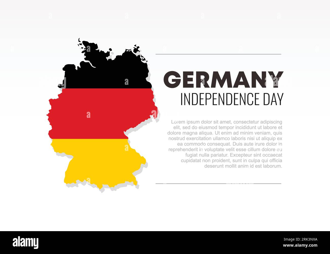 Germany independence day background with german flag for national ...