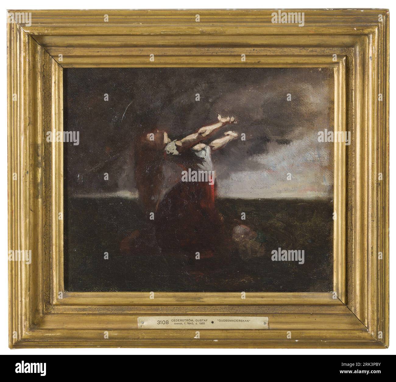 The Blasphemer 1872 by Gustaf Cederström Stock Photo - Alamy