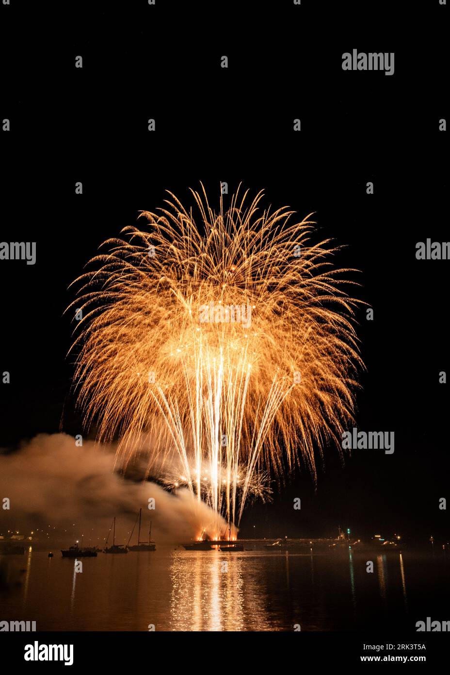 Fireworks over the water as part of the 2023 British Firework ...