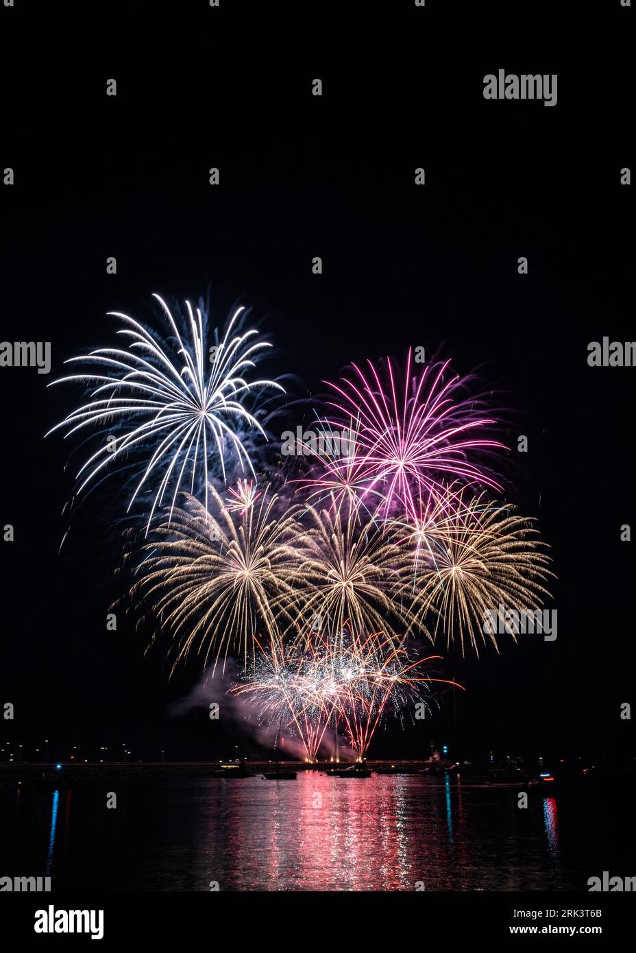 Fireworks over the water as part of the 2023 British Firework ...