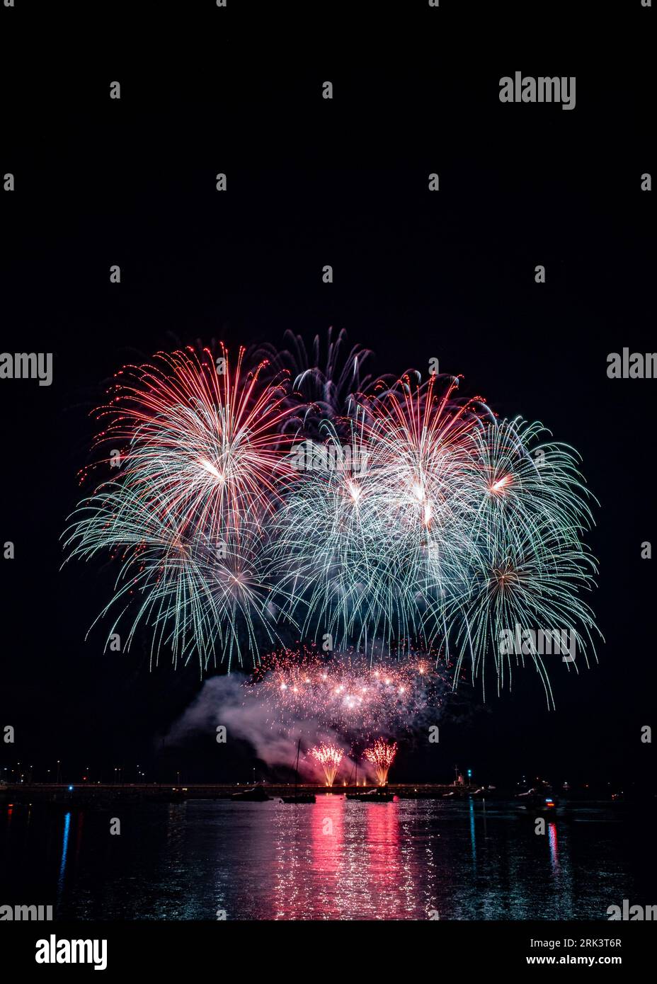 Fireworks over the water as part of the 2023 British Firework ...