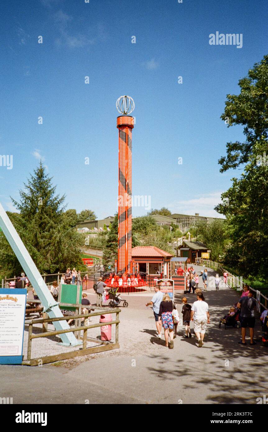 Vertigo ride at Woodlands family theme park, Totnes, Devon, England ...