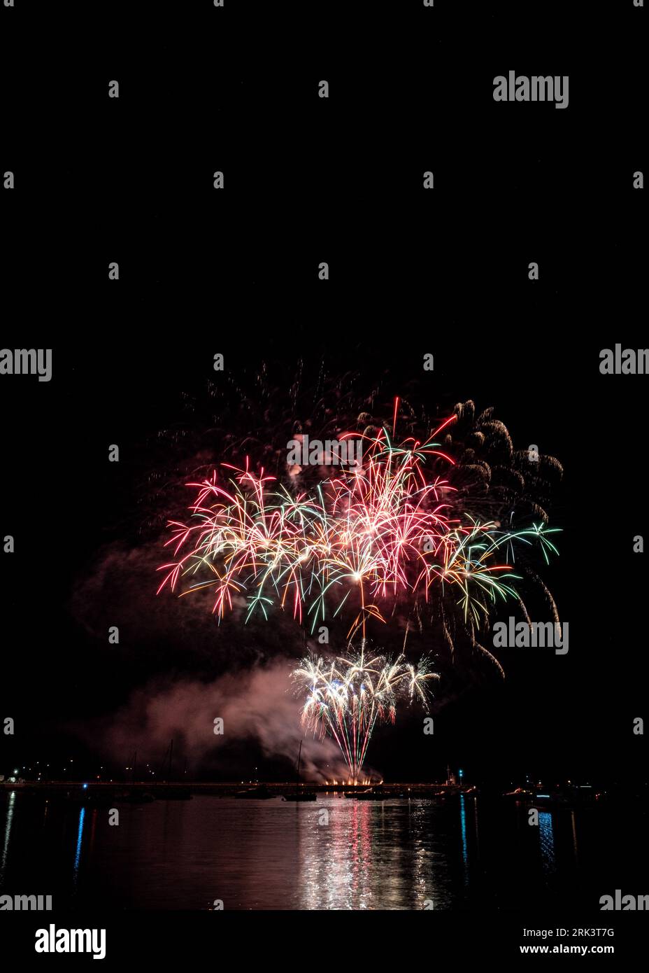 Fireworks over the water as part of the 2023 British Firework ...