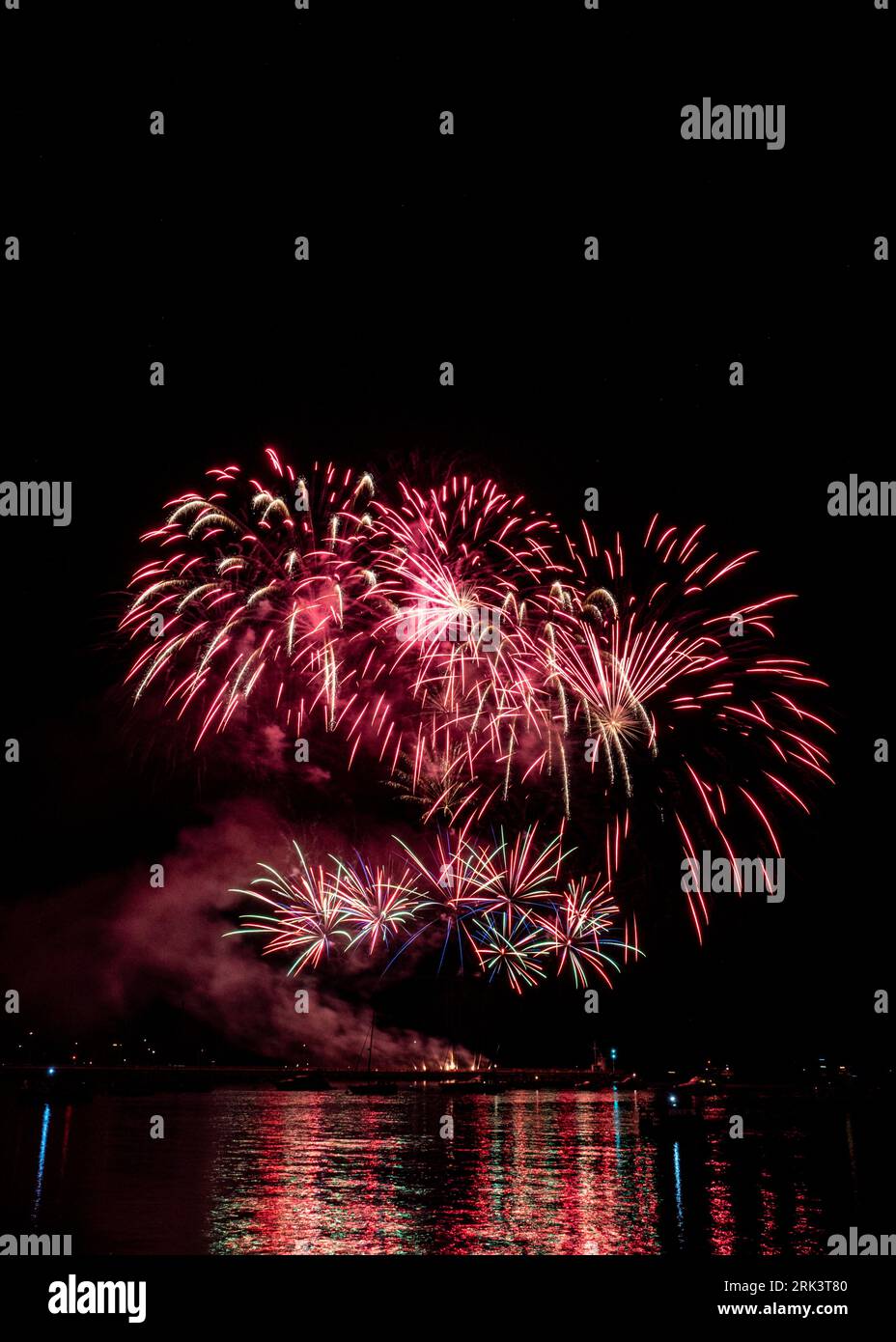 Fireworks over the water as part of the 2023 British Firework ...