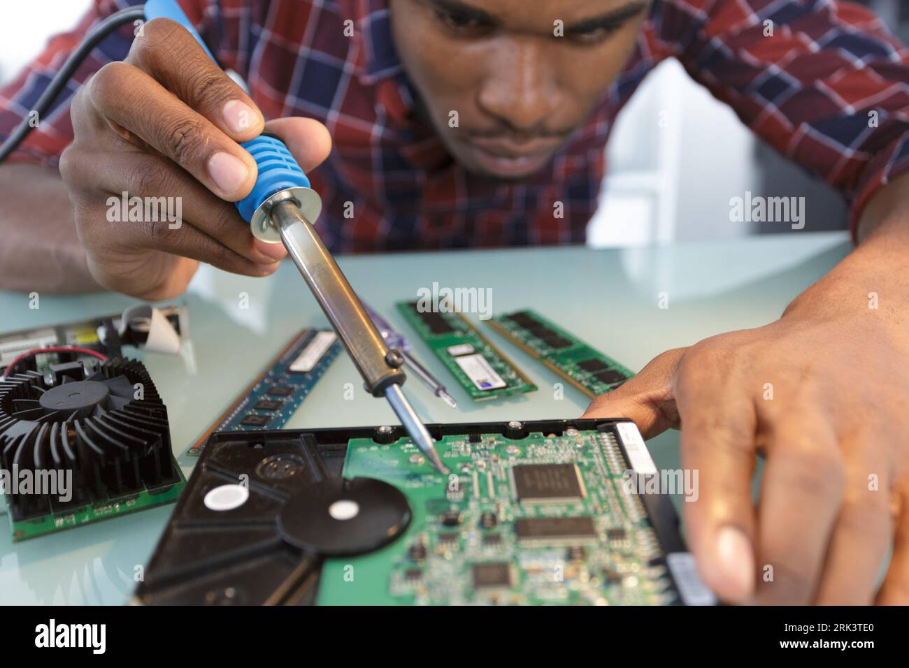 soldering lead repairing computer board technology concept Stock Photo ... soldering lead repairing computer board technology concept Stock Photo ...