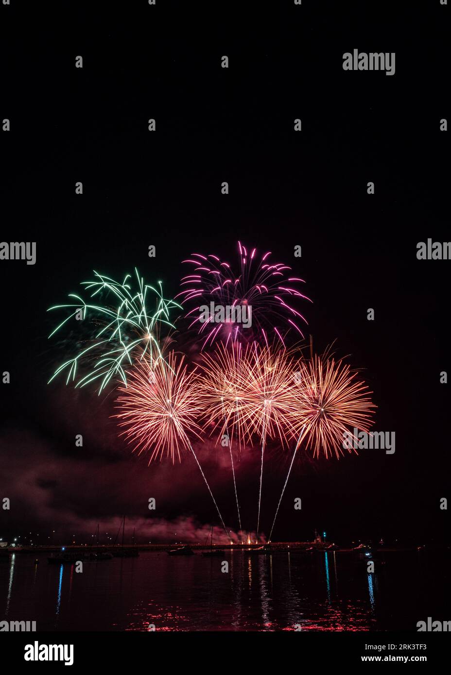 Fireworks over the water as part of the 2023 British Firework ...