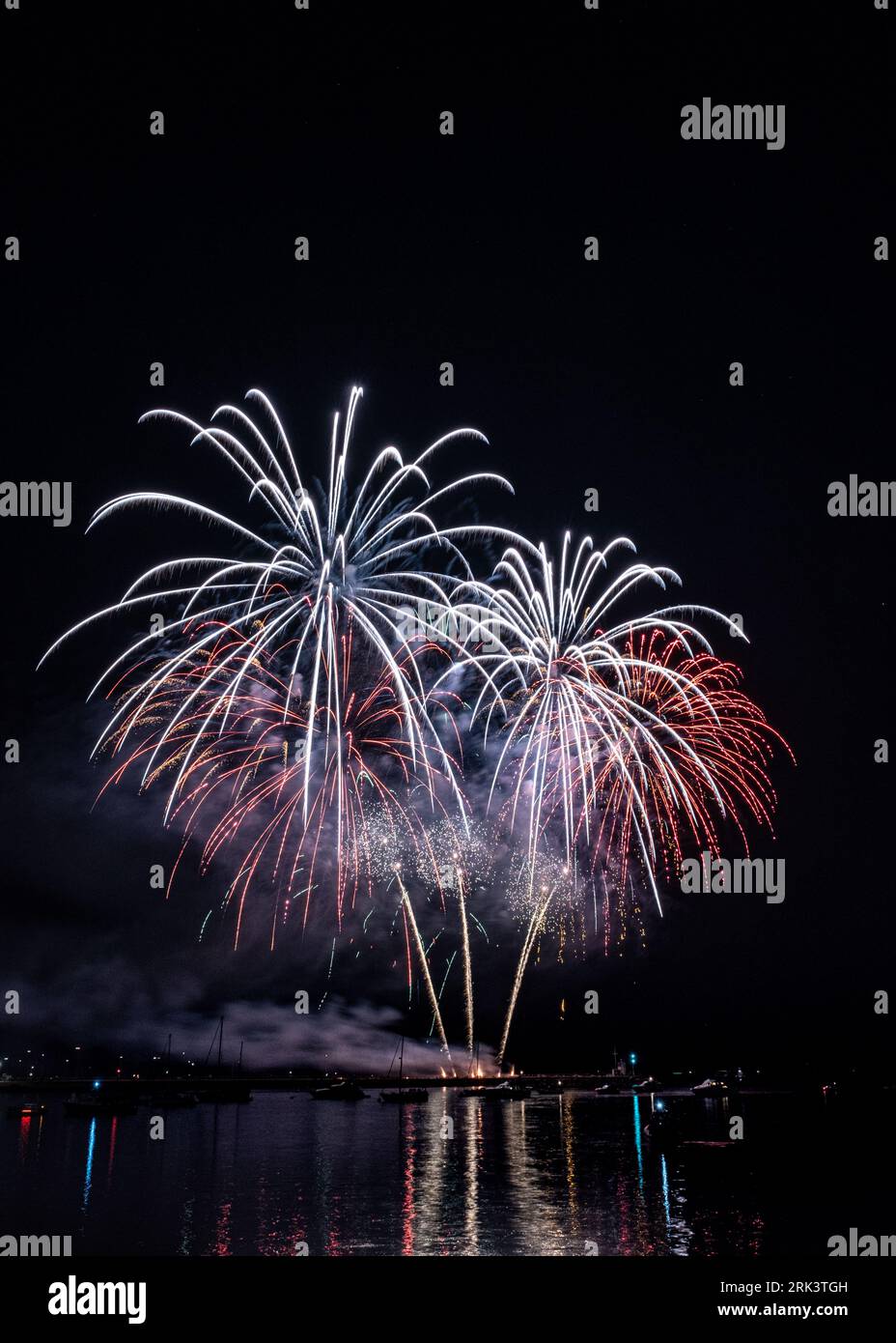 Fireworks over the water as part of the 2023 British Firework ...