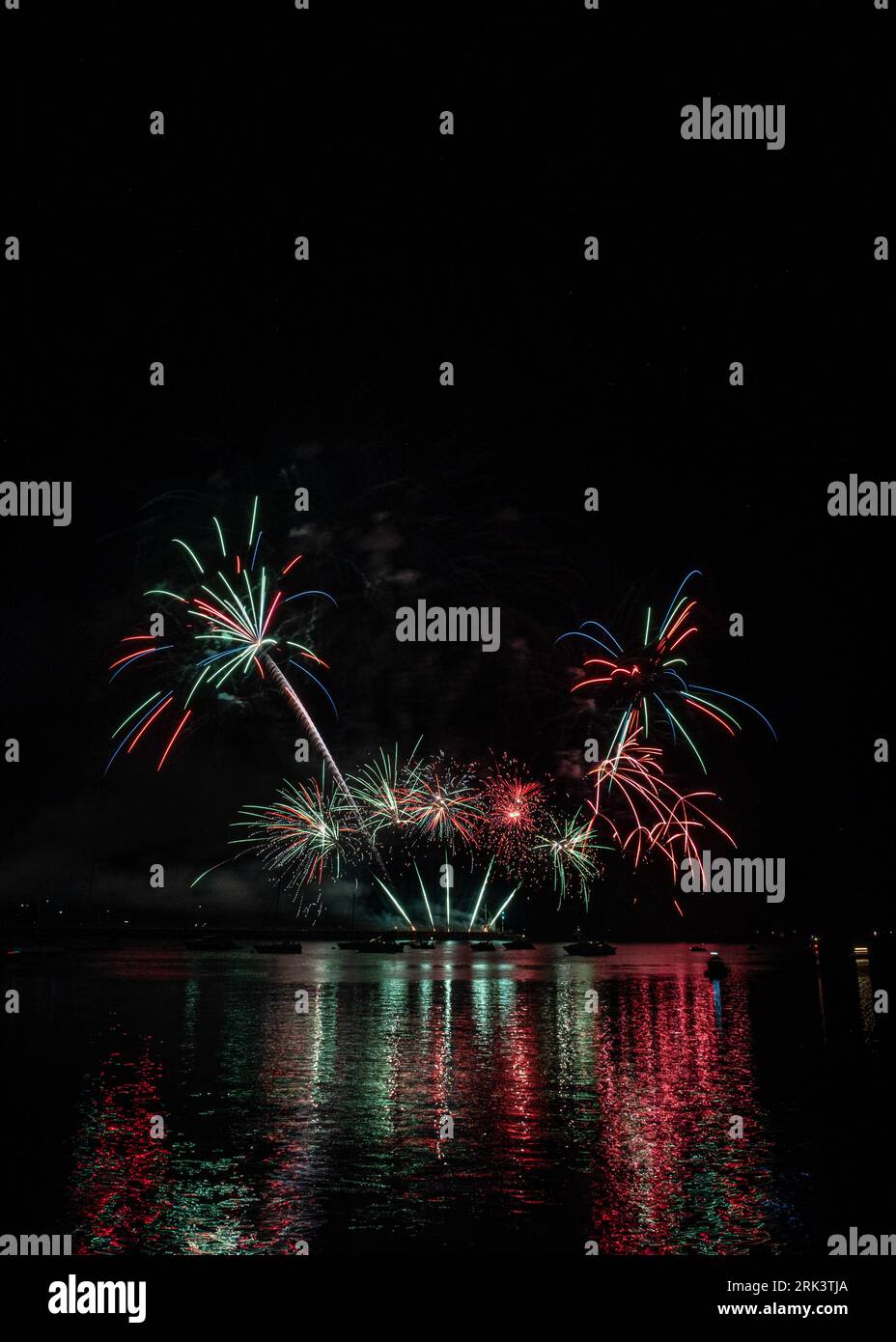 Fireworks over the water as part of the 2023 British Firework ...