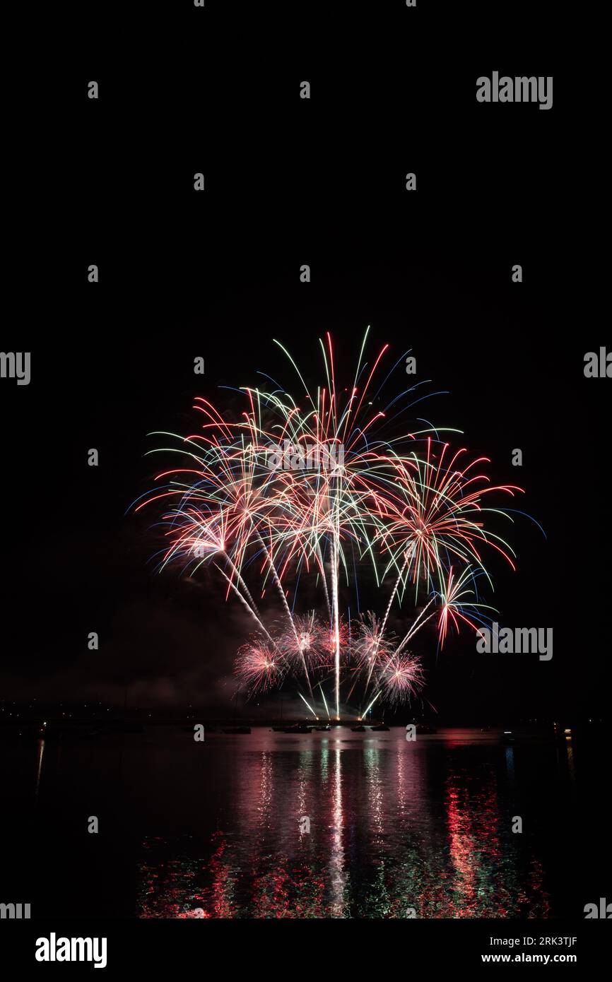 Fireworks over the water as part of the 2023 British Firework ...