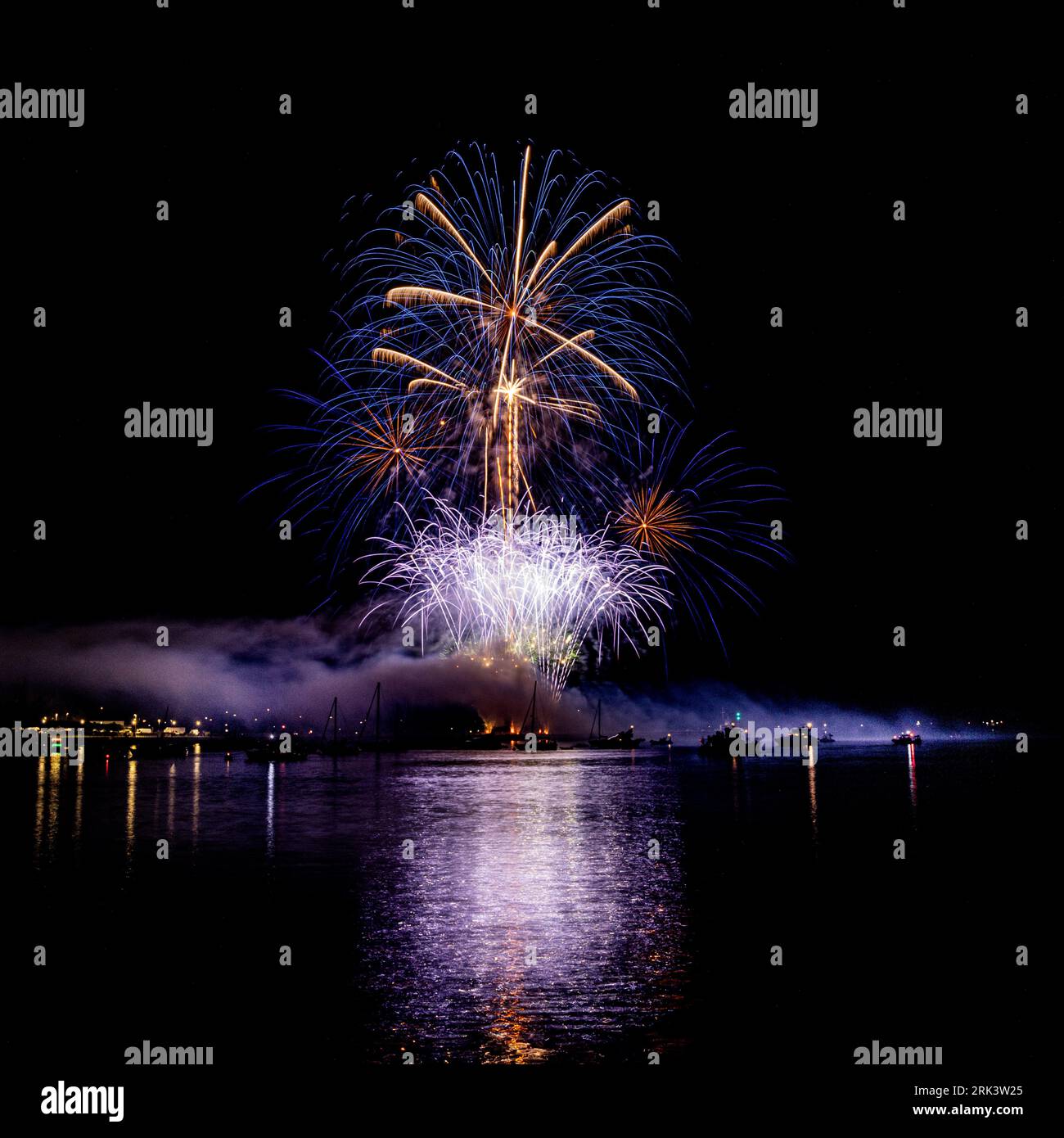 Fireworks over the water as part of the 2023 British Firework ...