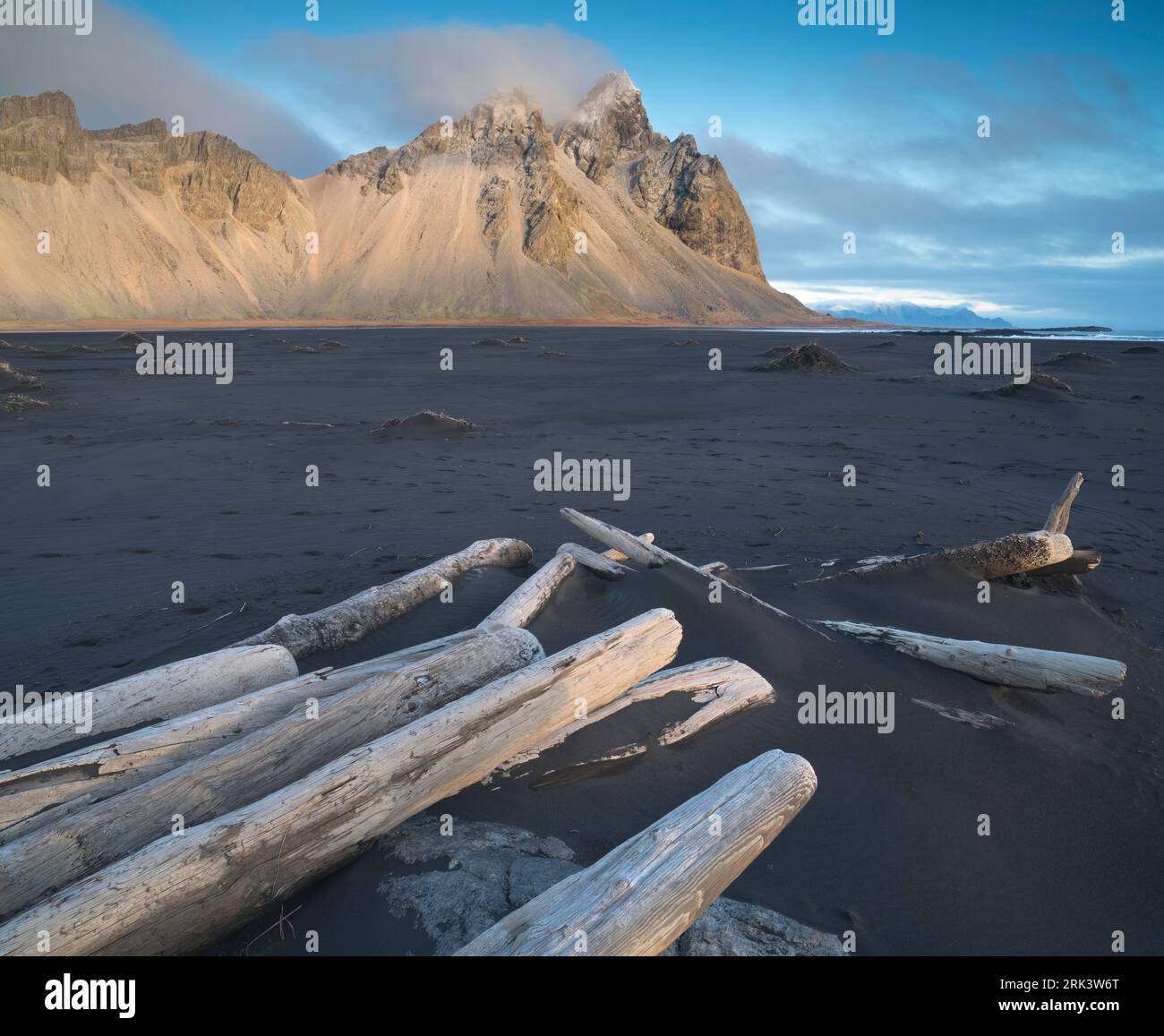 Stokksnes and Vestrahorn on the South Coast of Iceland Stock Photo - Alamy