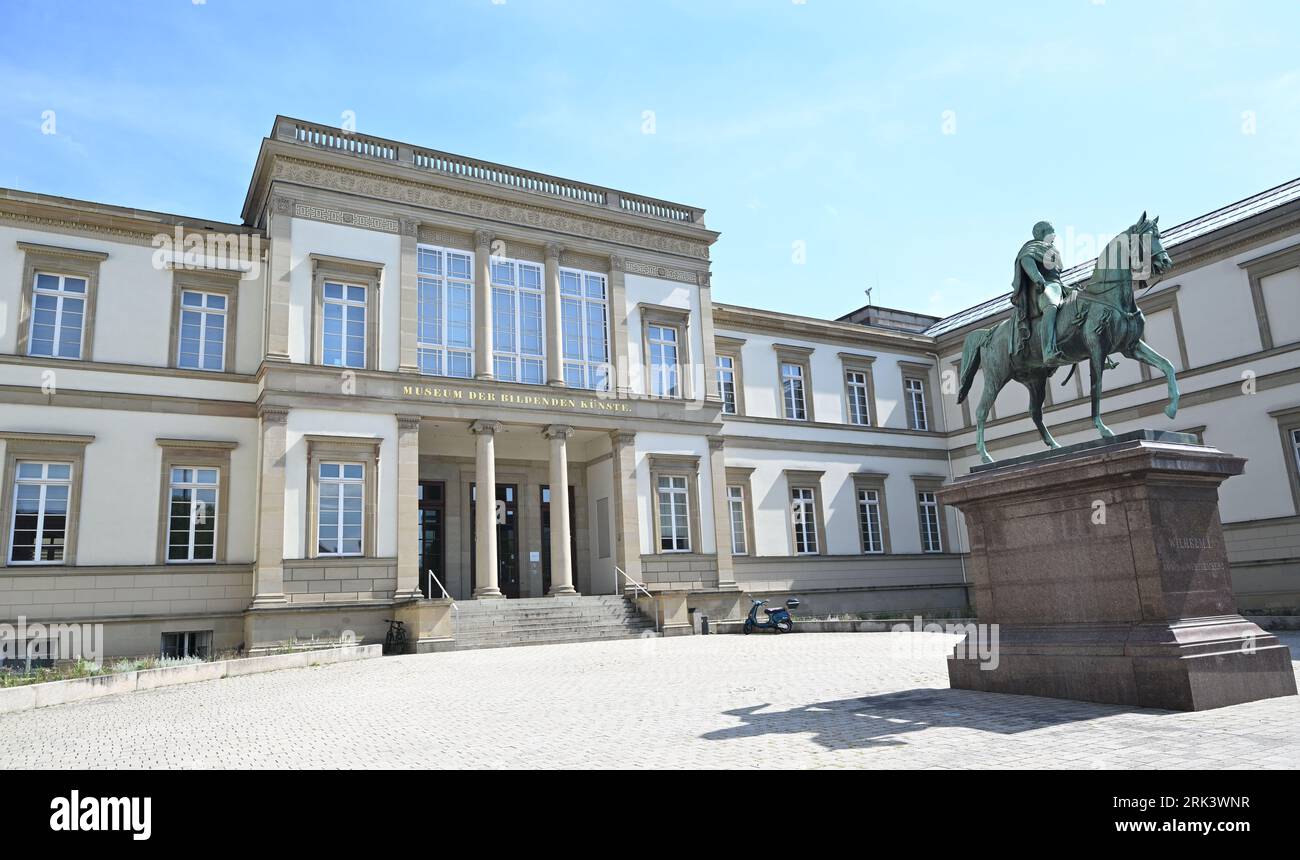 Equestrian statue of king william i wurttemberg hi-res stock ...