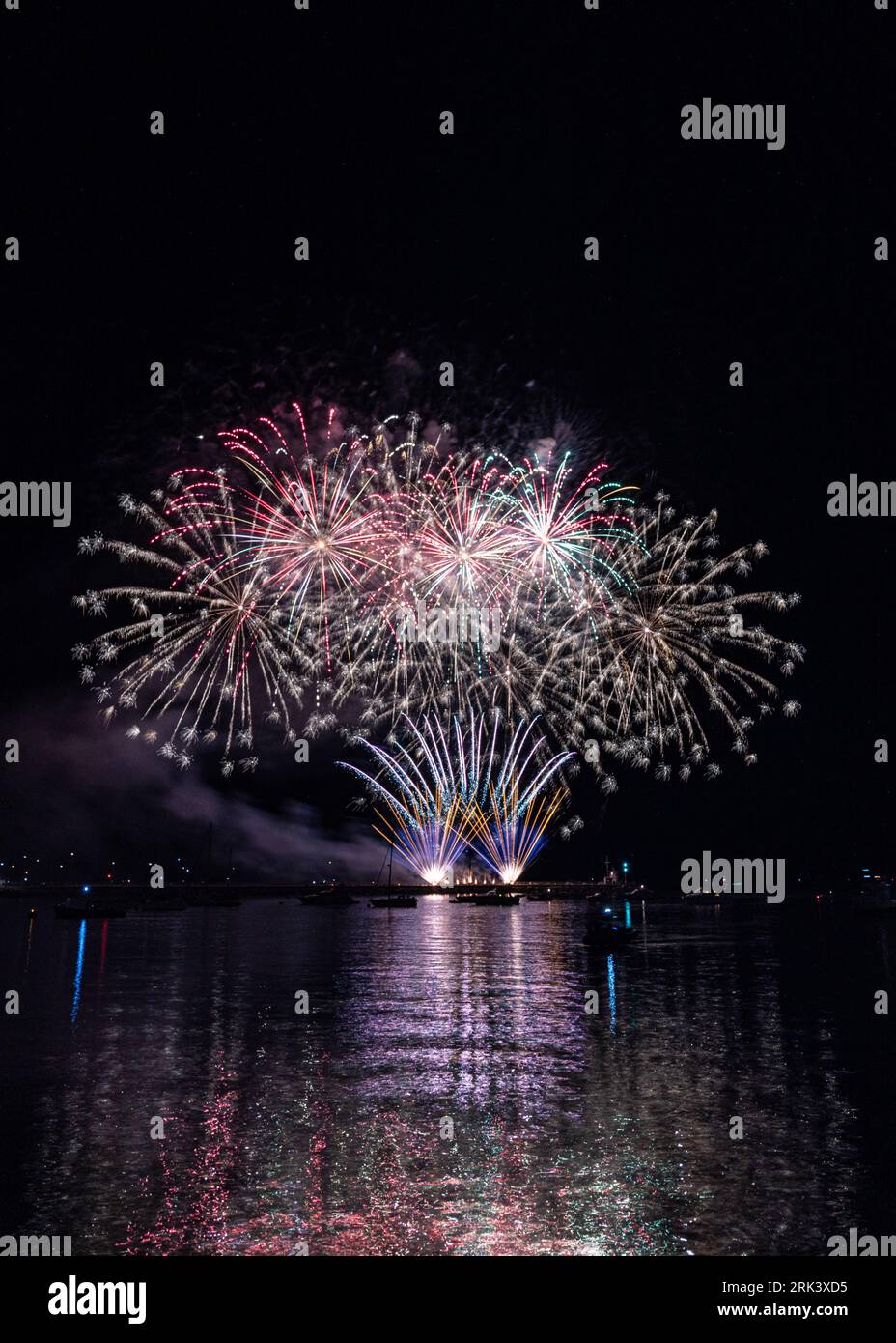 Fireworks over the water as part of the 2023 British Firework ...