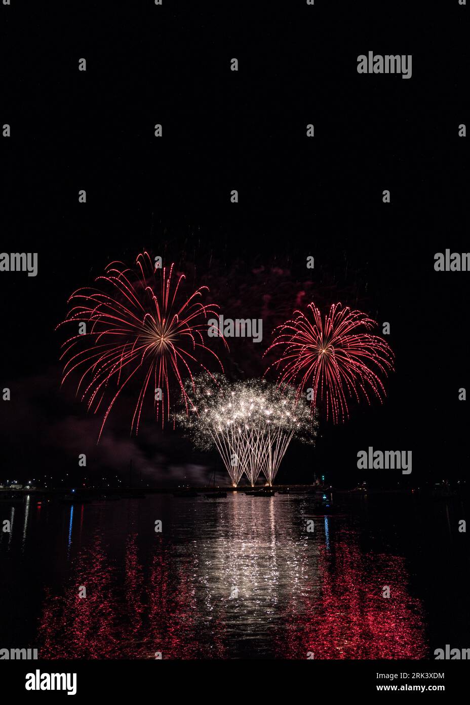 Fireworks over the water as part of the 2023 British Firework ...