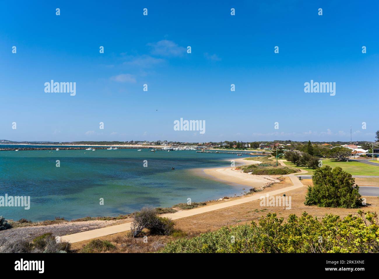 View of Port Denison from the Fishermen's Memorial Lookout and Obelisk ...