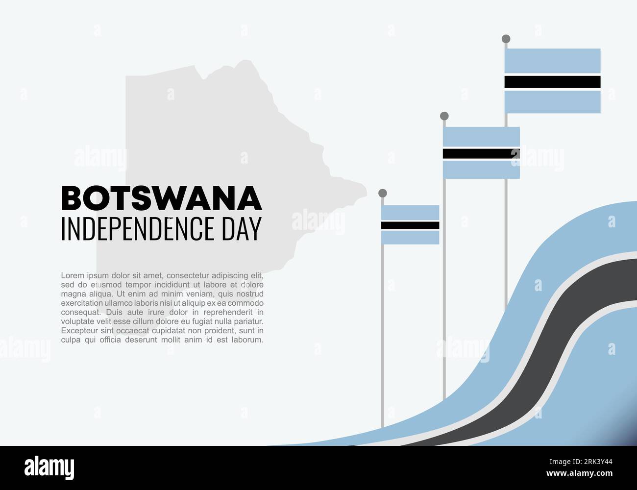 Botswana Independence day background for national celebration on ...