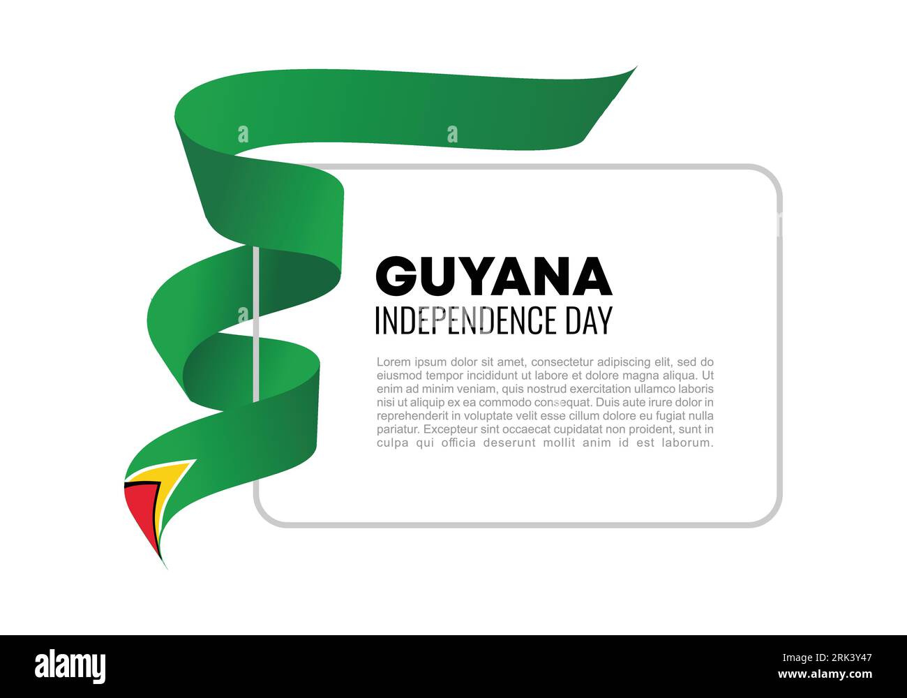 Guyana Independence day background national celebration on May 26th Stock Vector Image & Art - Alamy