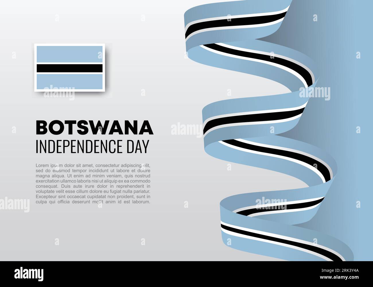 Botswana Independence day background for national celebration on ...