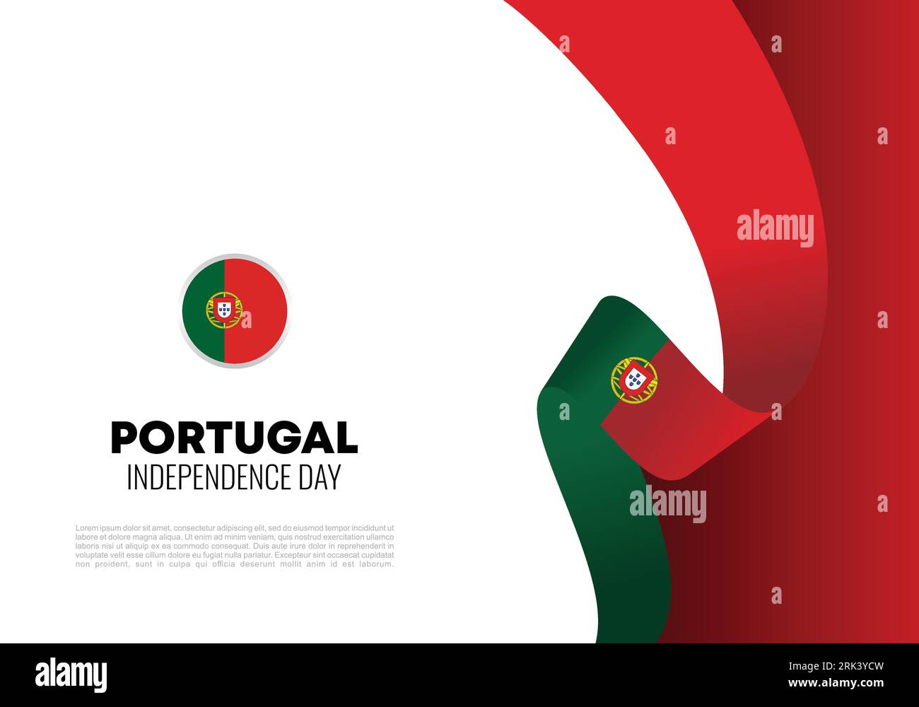 Portugal independence day background banner poster for national ...