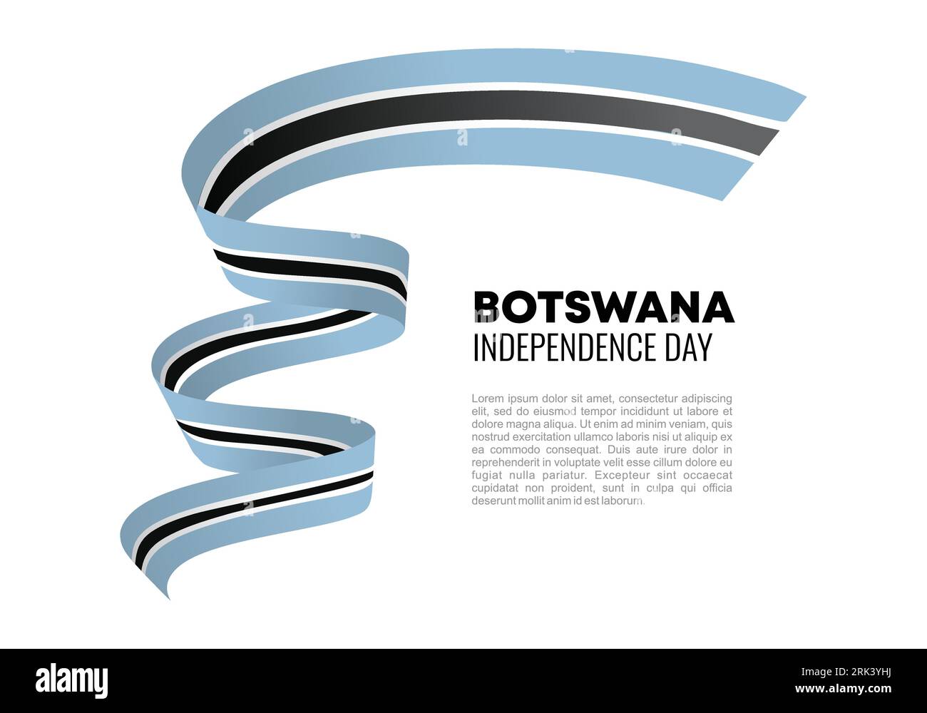 Botswana Independence day background for national celebration on ...