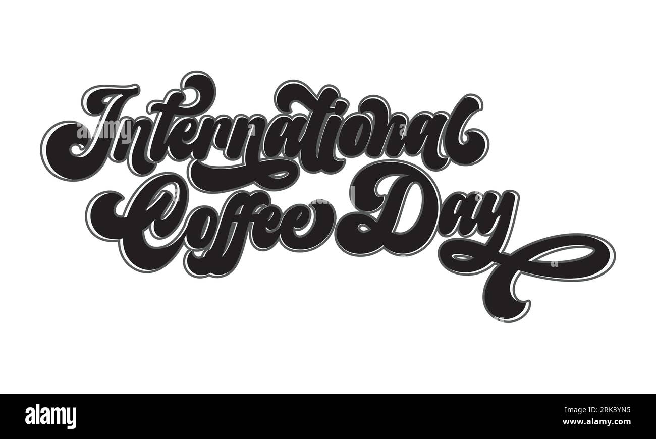International Coffee Day logo design vector illustration Stock Vector ...