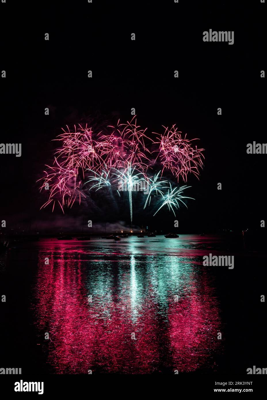Fireworks over the water as part of the 2023 British Firework ...