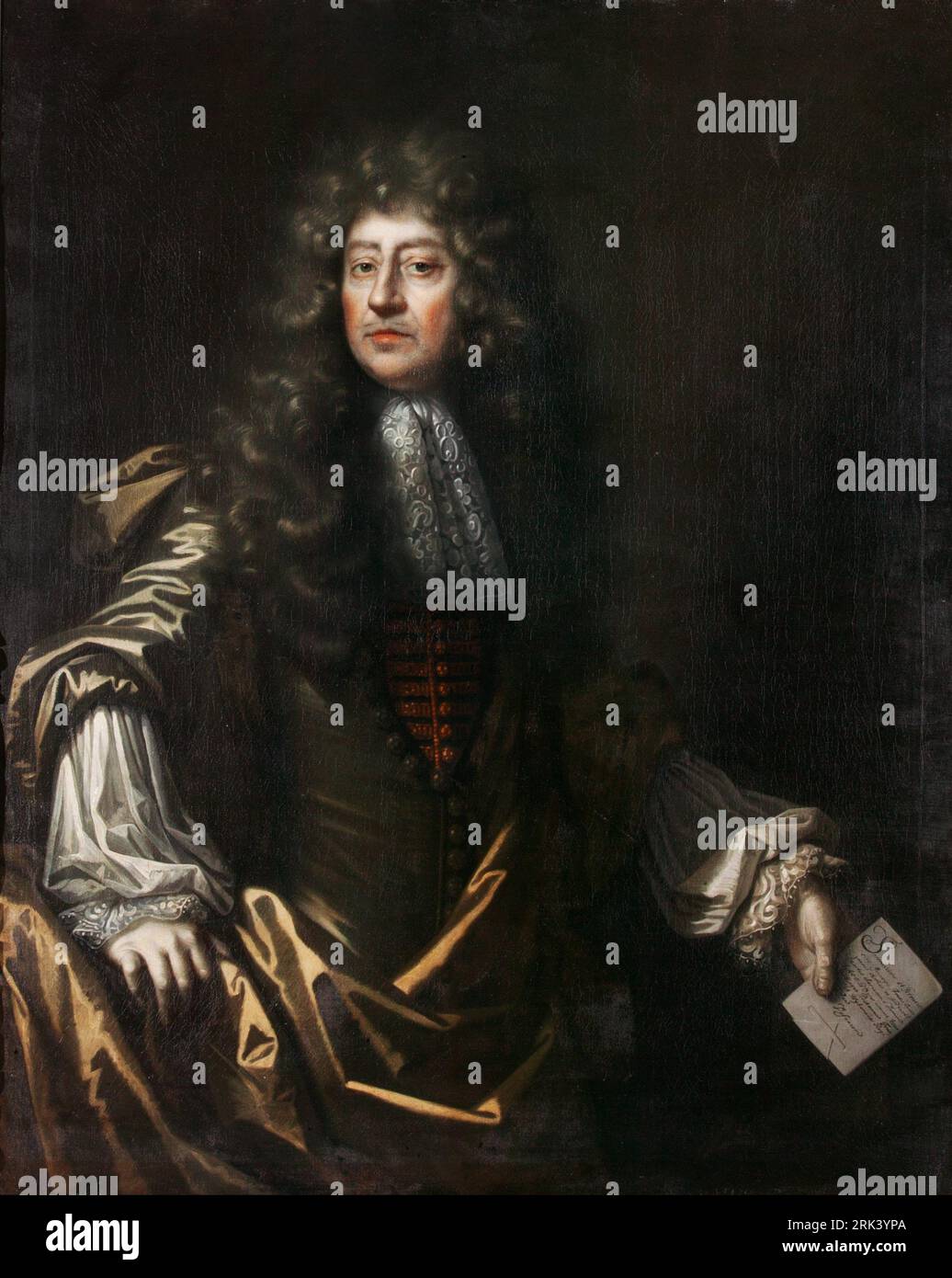 Portrait of an Ambassador circa 1686 by Simon Pietersz Verelst Stock ...