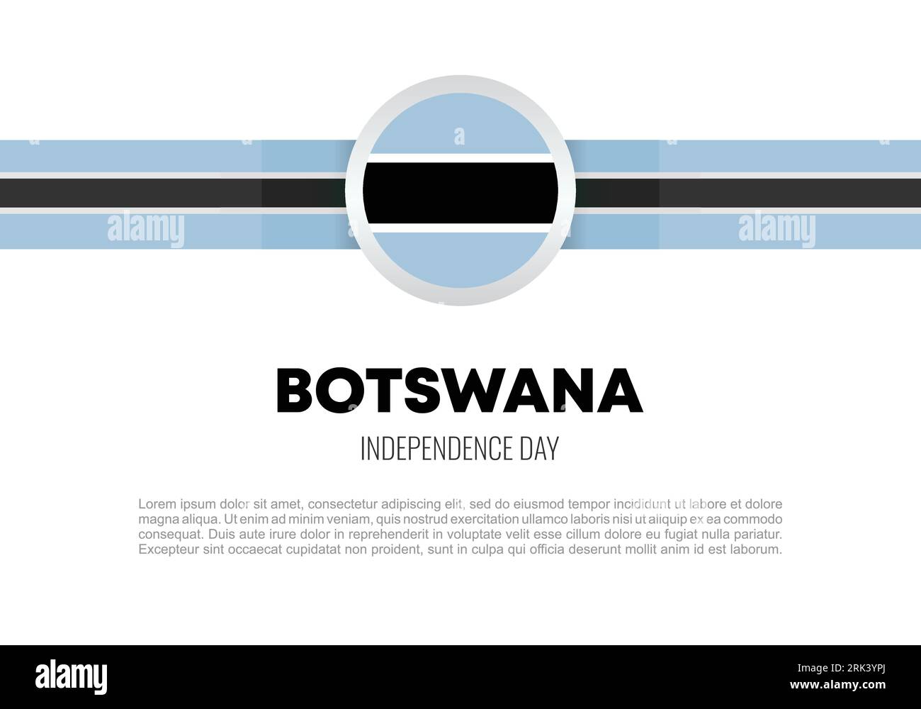 Botswana Independence day background for national celebration on ...