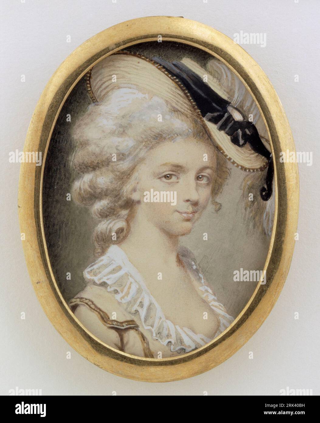 Portrait of a lady by Elise Arnberg Stock Photo - Alamy