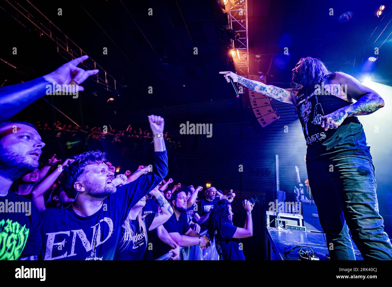 Copenhagen, Denmark. 22nd, August 2023. The American deathcore band Fit ...