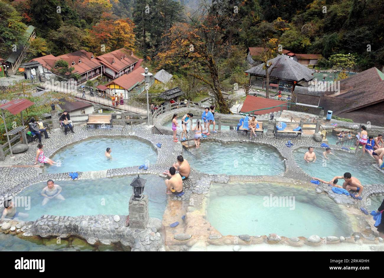 Tibetan in hot spring in hi-res stock photography and images - Alamy