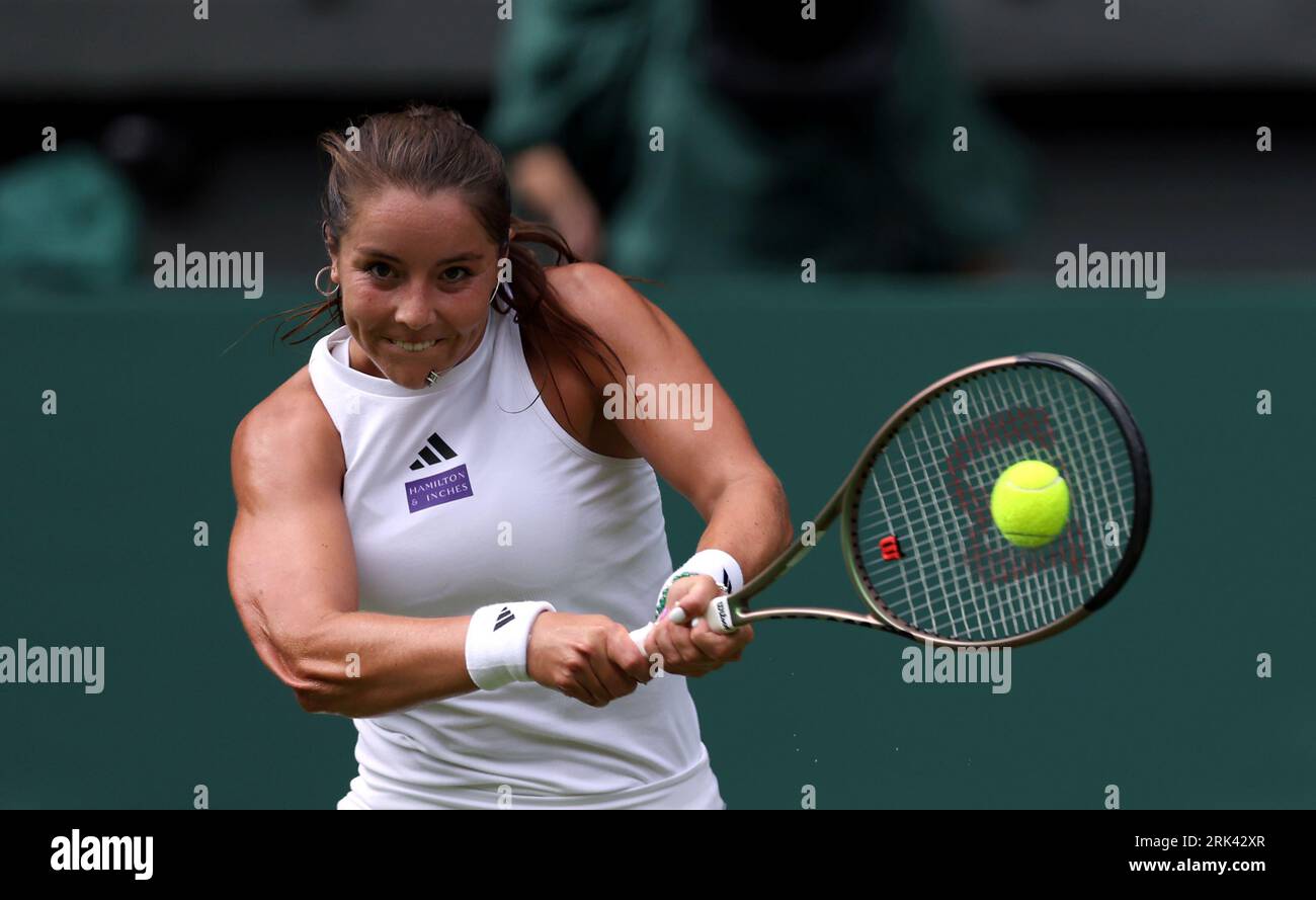 File photo dated 05-07-2023 of Jodie Burrage in action. Beaten by ...