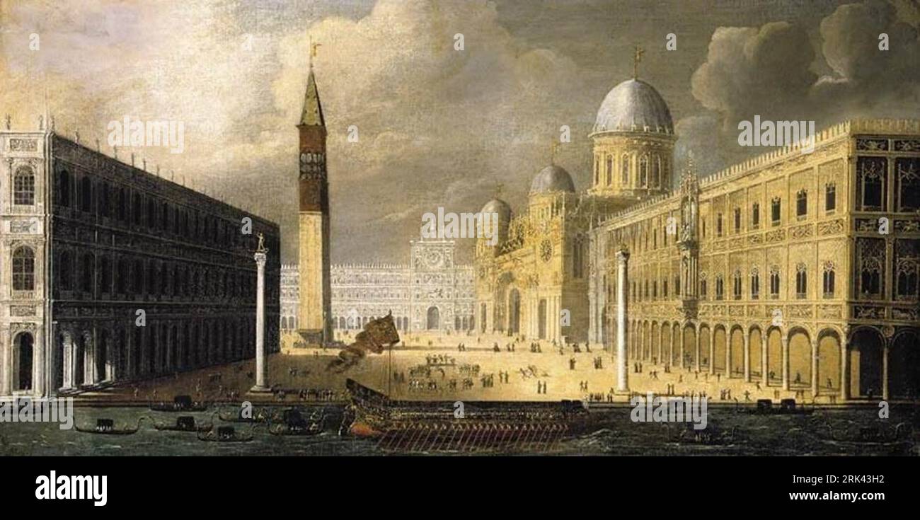 A View of Venice first half of 17th century by François de Nomé Stock ...