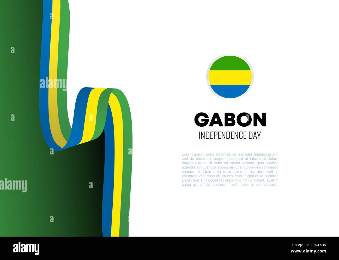 Gabon independence day background banner poster for national ...