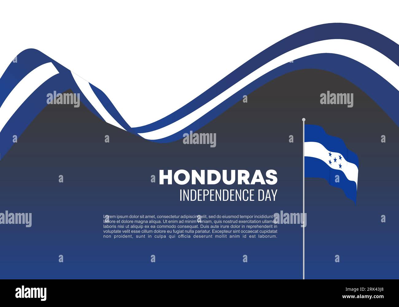Honduras independence day background banner poster for national ...