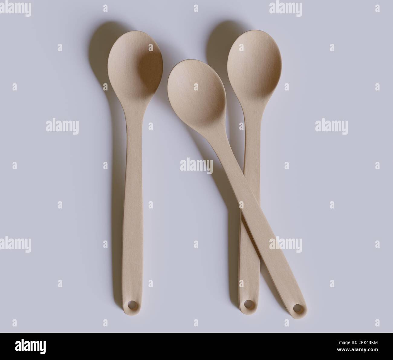 Spoon realistic render with with a wood texture modelling and rendering ...