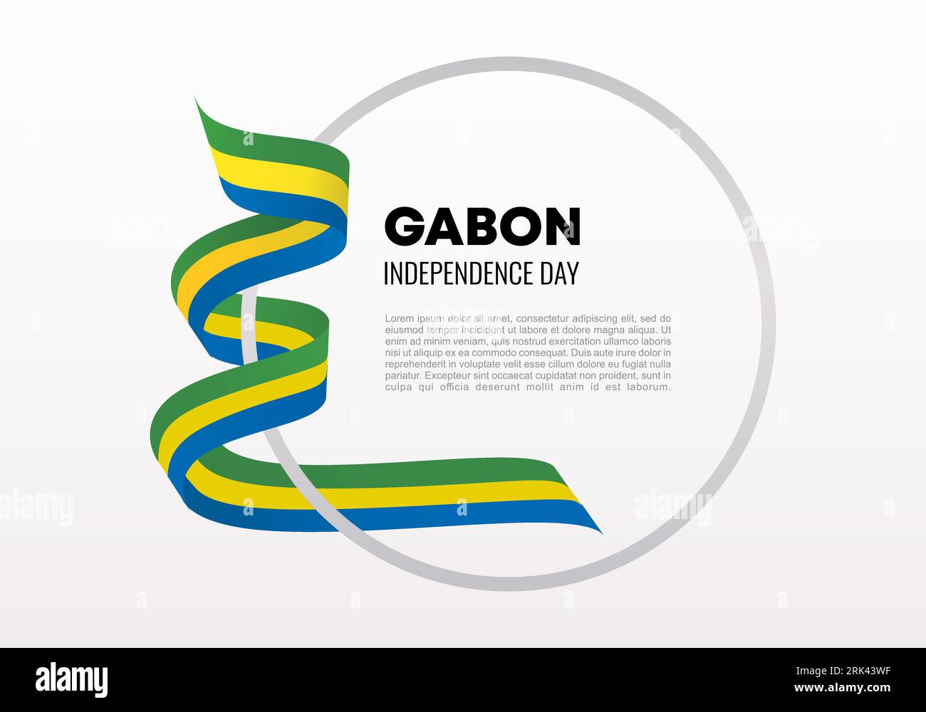 Gabon independence day background banner poster for national ...