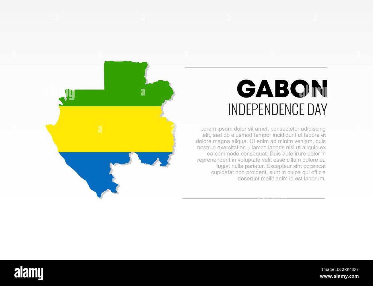 Gabon independence day background banner poster for national ...