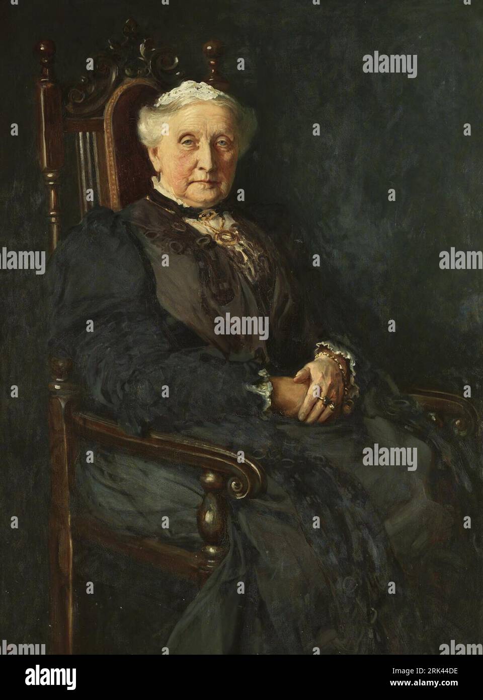 Mrs Elizabeth Poole-Hughes circa 1910 by Christopher Williams Stock ...