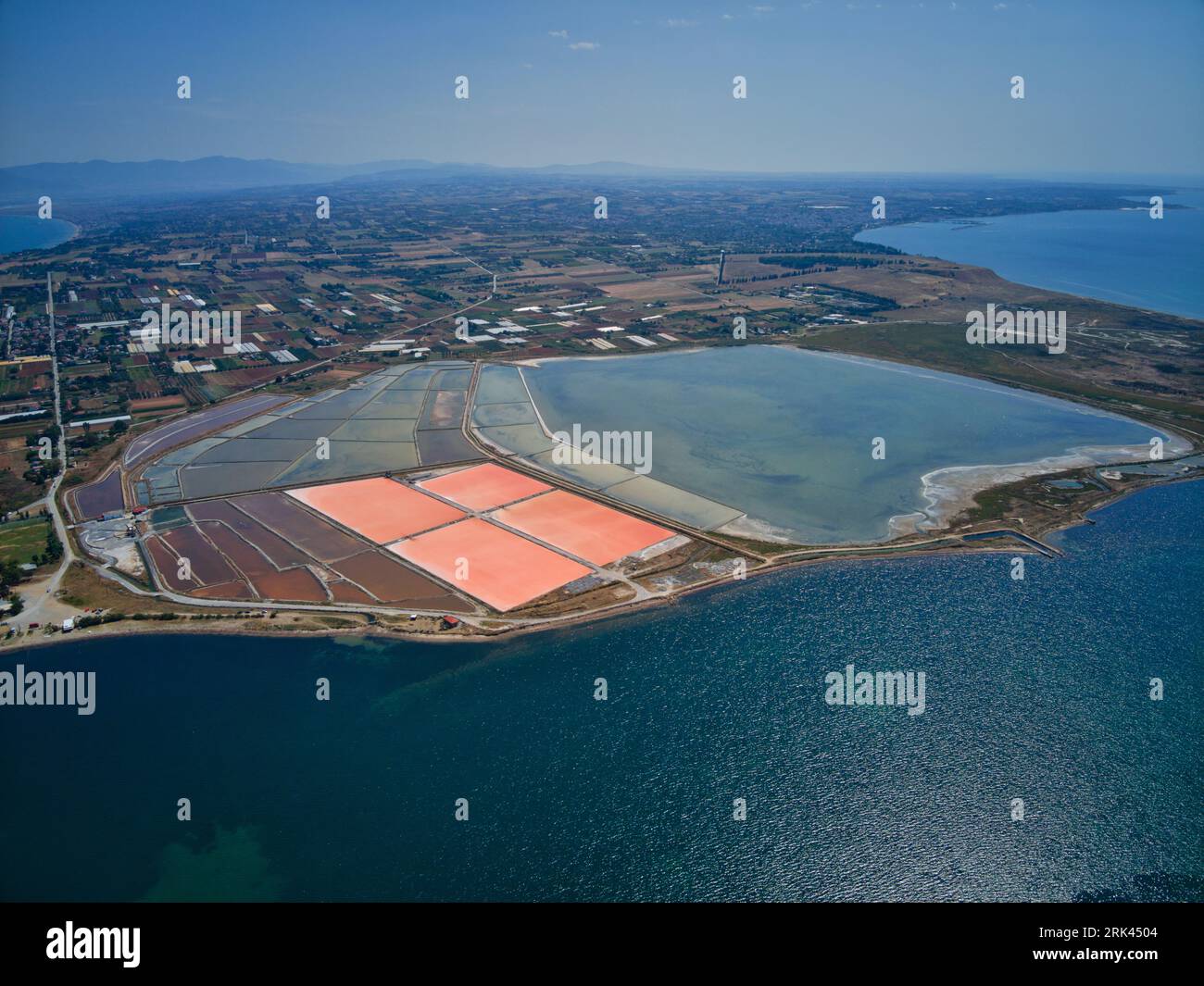 Salt pit of Agelochori,Thessaloniki , Greece Stock Photo - Alamy