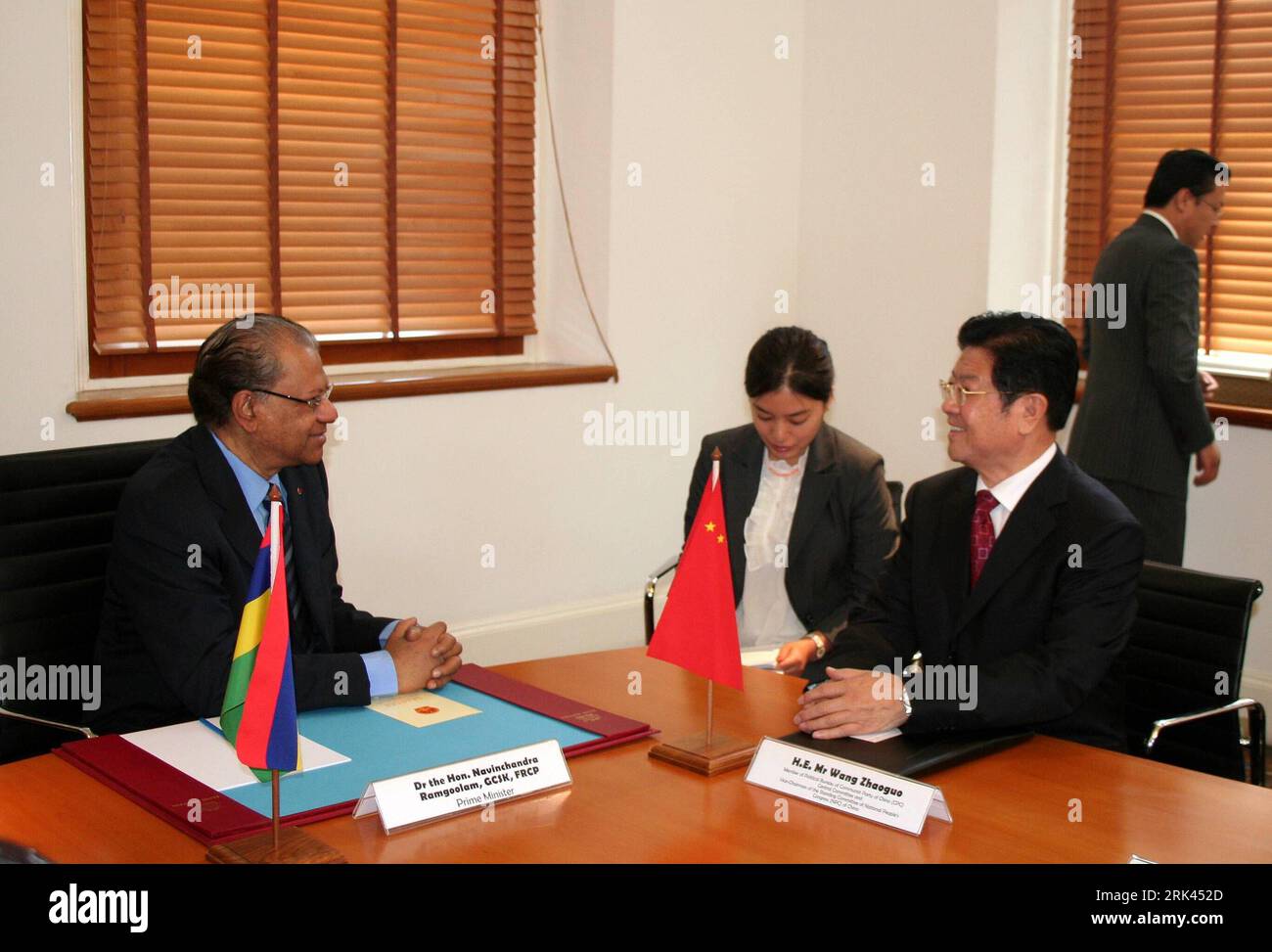 Prime minister mauritius navinchandra ramgoolam hi-res stock ...
