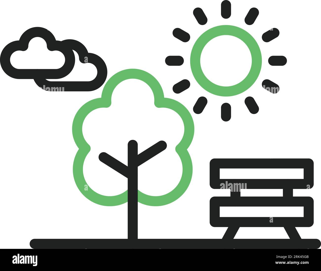 Park Icon image. Suitable for mobile application Stock Vector Image ...