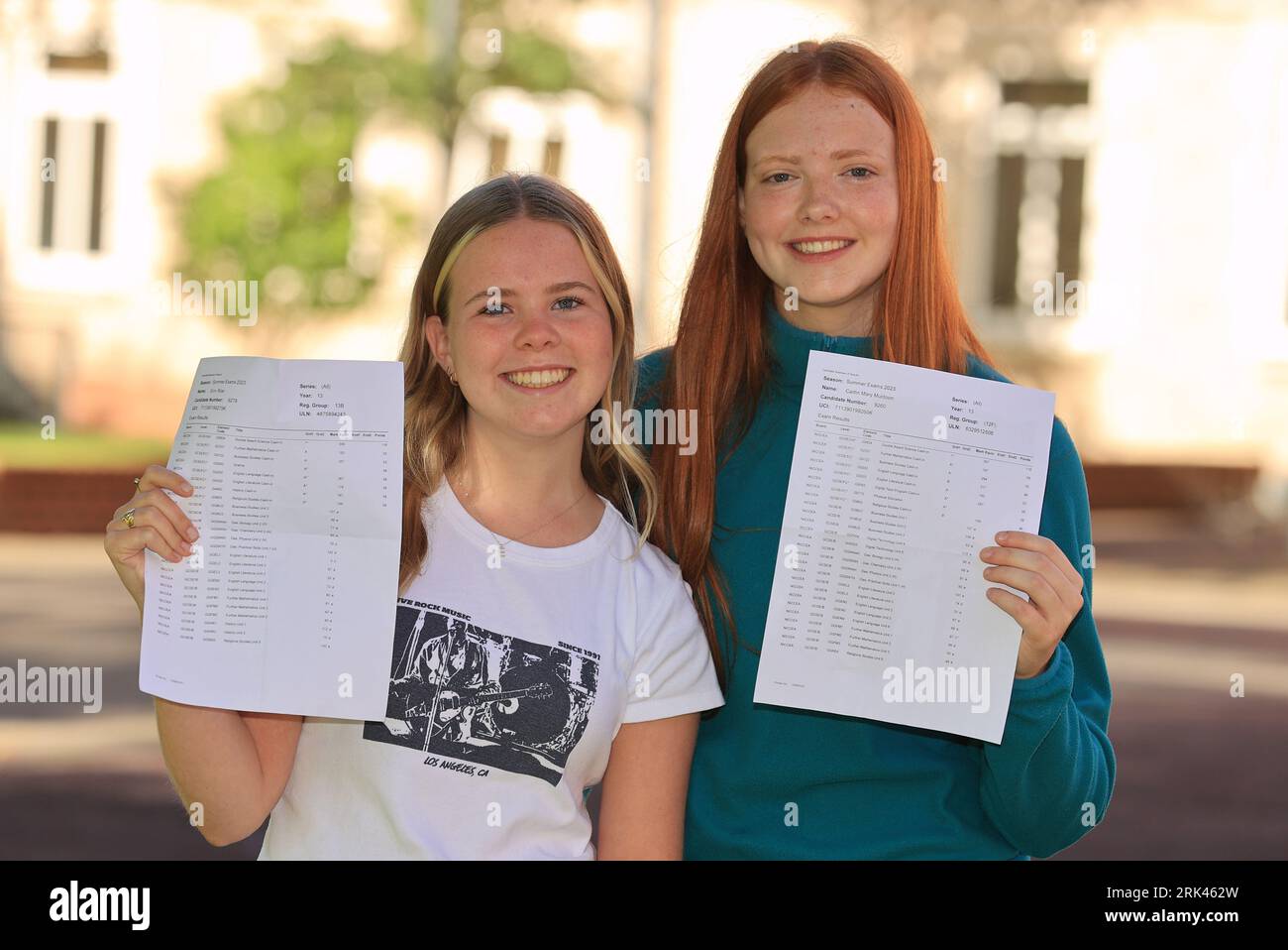 Erin Rice and Caitlin Muldoon, pupils at St Dominic's Grammar School ...