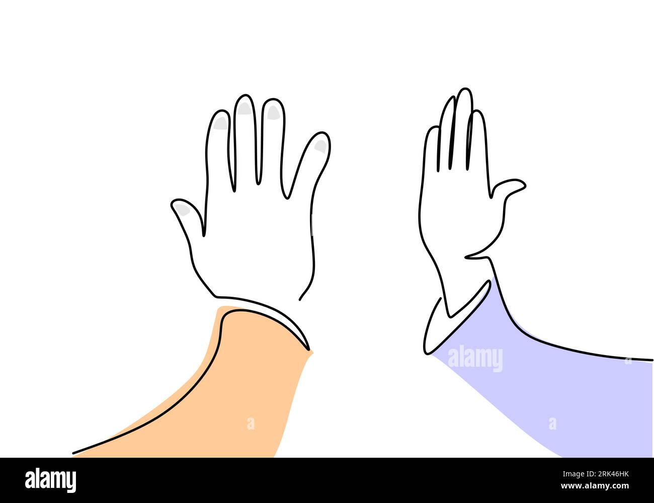 High Five Drawing