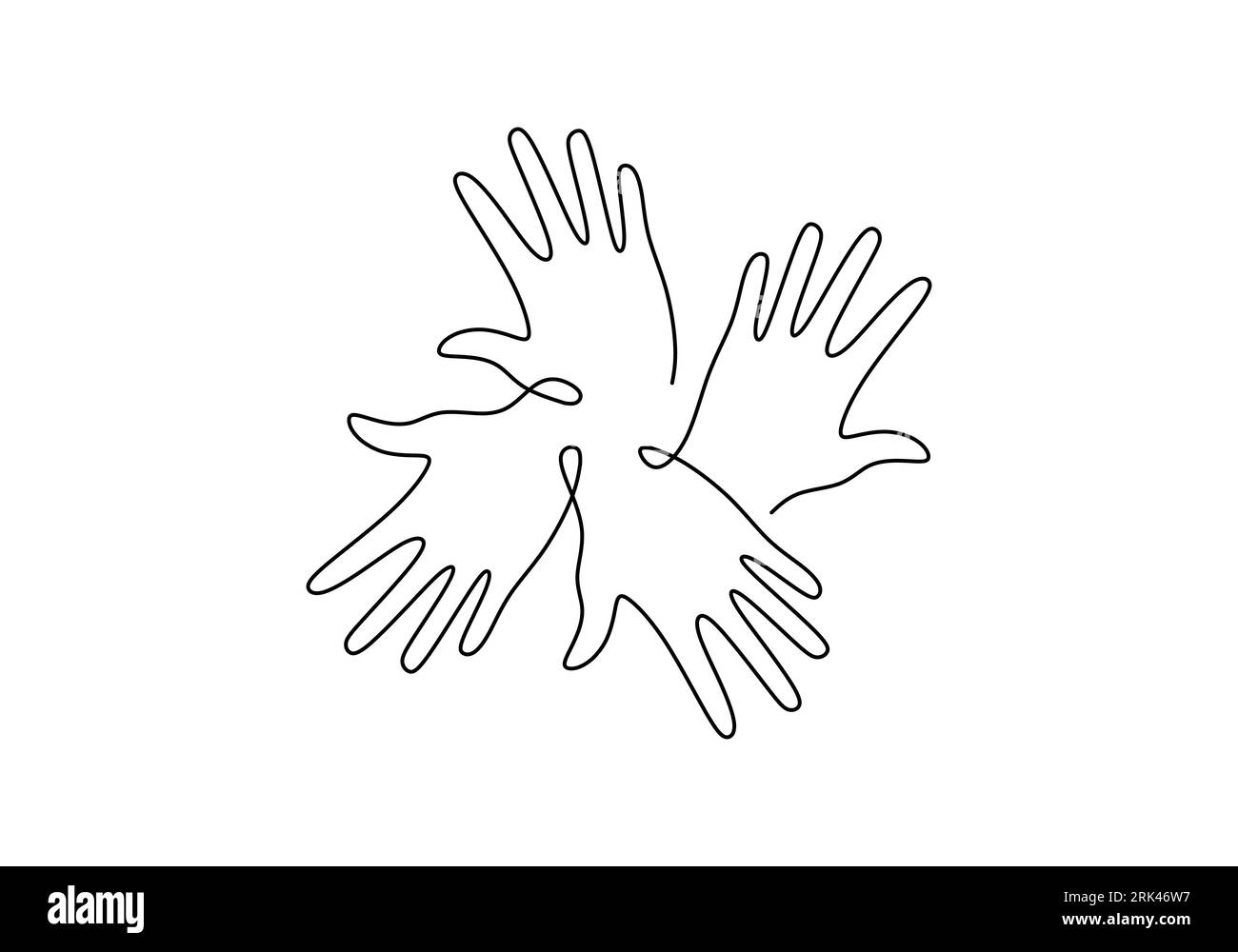 Woman open hands drawing Black and White Stock Photos & Images - Alamy